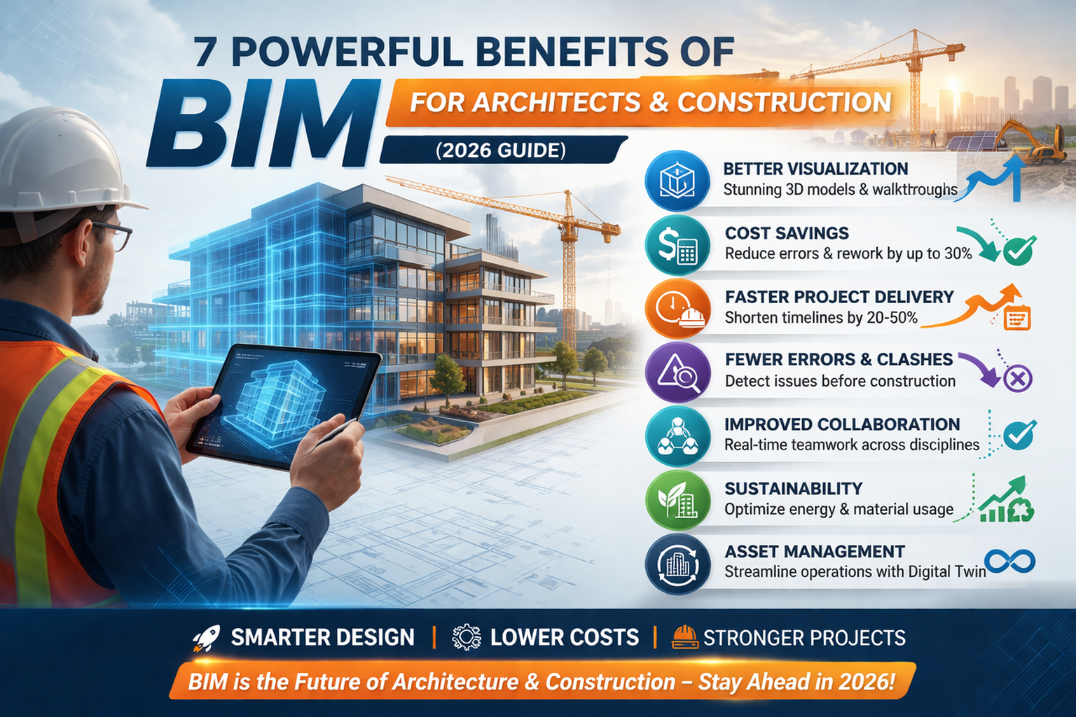 Top 7 Benefits of BIM for Architects & Construction in 2026